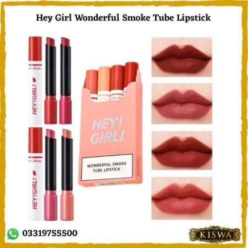 Buy Hey Girl 4 Pcs Smoke Lipstick Set Online in Pakisitan Kiswa.pk
